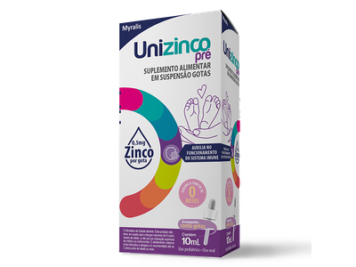 Unizinco Pré 0,5MG/ML Gotas 10ML | Sua Saúde Myralis